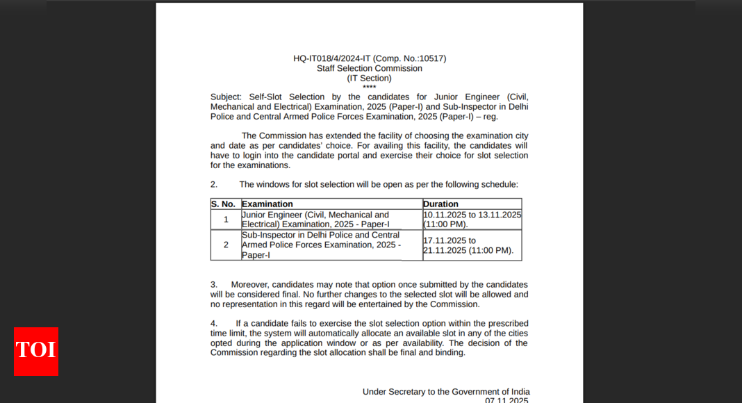 SSC revolutionizes exam process: Candidates to pick their own city and ...