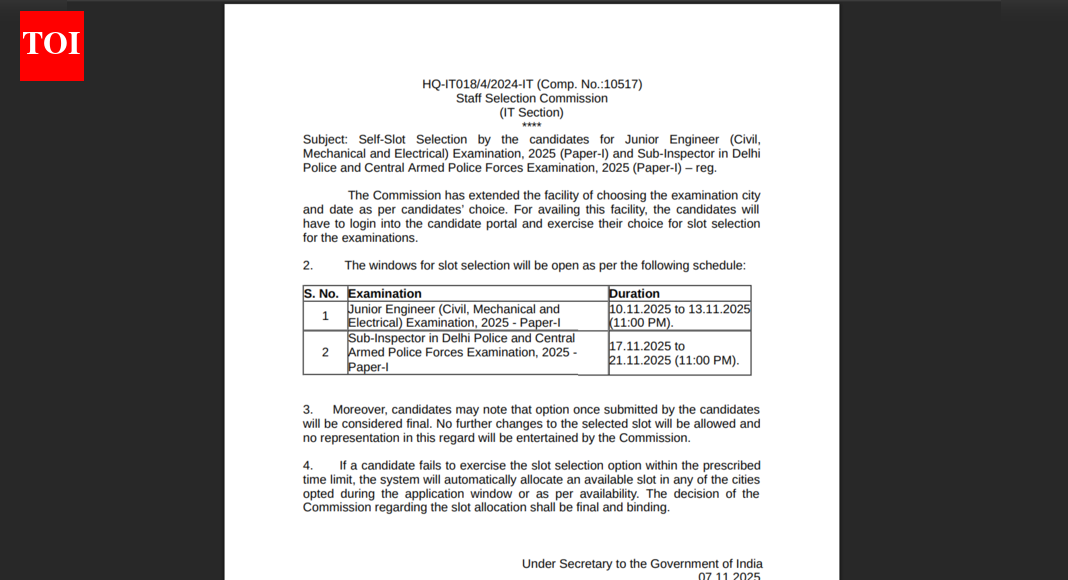 SSC revolutionizes exam process: Candidates to pick their own city and ...