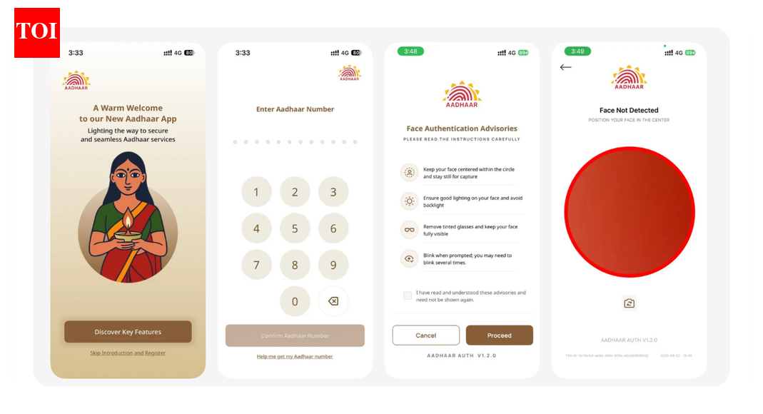 New Aadhaar app launched: Complete guide on features and how to setup ...