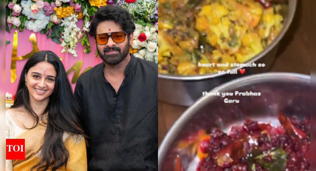 Prabhas Treats Co-Star Imanvi to Home-Cooked Feast During 'Fauzi' Shoot ...