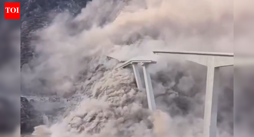Hongqi bridge collapses: Newly constructed bridge in China falls apart ...