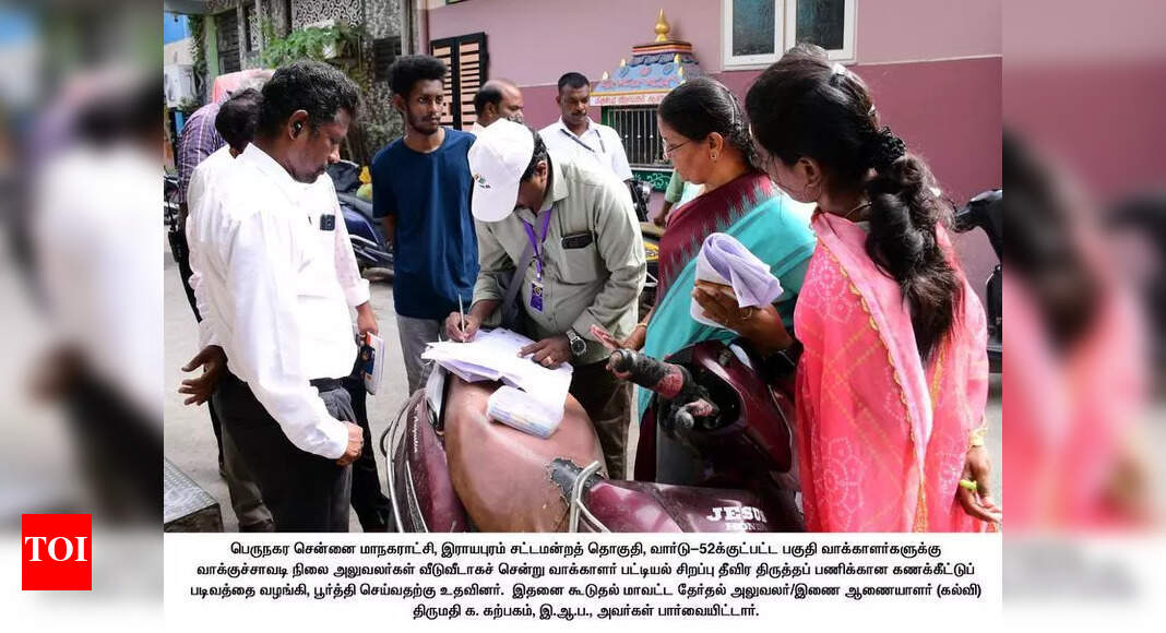 SIR: Web glitches, mismatch in docs keep voters anxious | Chennai News ...