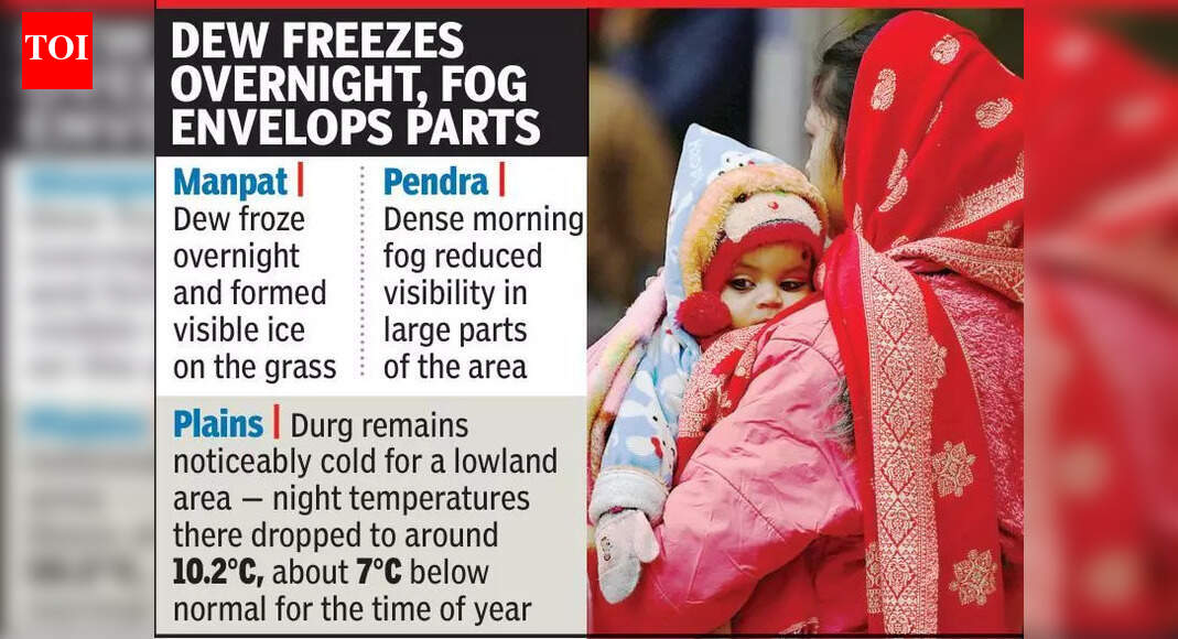 Lowest temp in CG touches 7: Severe cold wave forecast | Raipur News ...