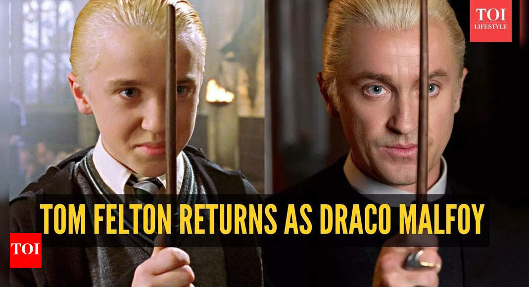 Watch: Tom Felton marks magical return as Draco Malfoy in Broadway ...
