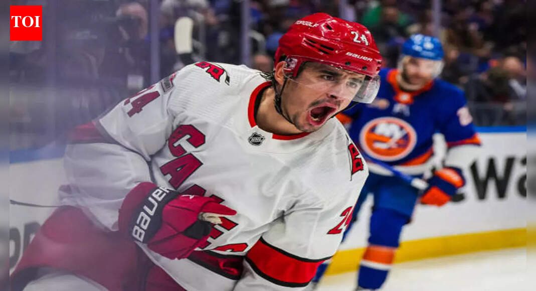 Seth Jarvis injury update: Andrei Svechnikov’s high stick takes ...