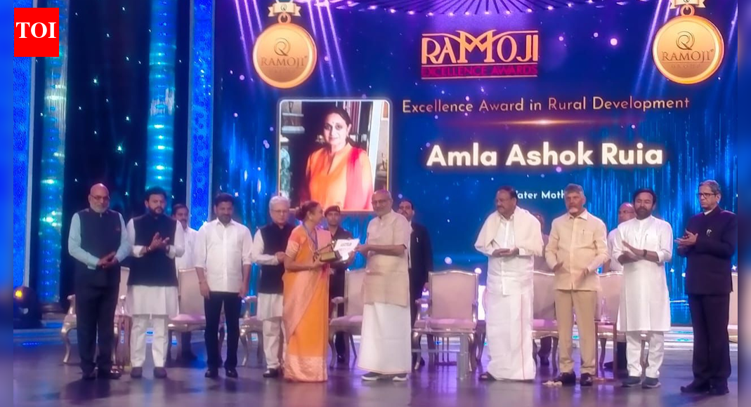 Ramoji Excellence Awards 2025: 'Water Mother' Amla Ashok Ruia receives top honour for rural ...