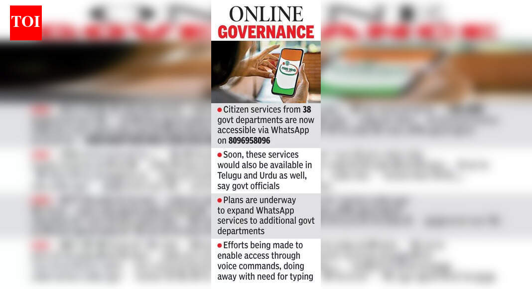 Now, get 580+ MeeSeva services on WhatsApp in Telangana | Hyderabad ...