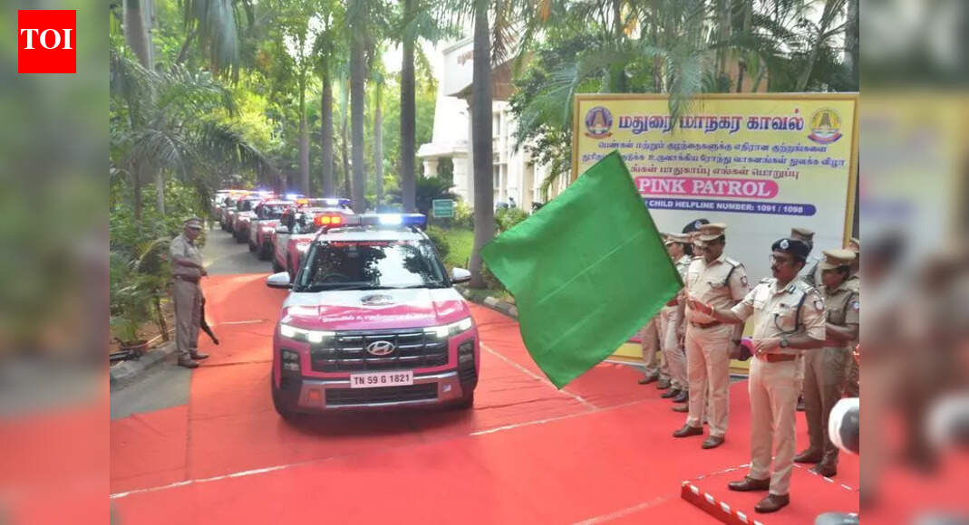 Madurai police roll out pink patrol vehicles for women, children ...