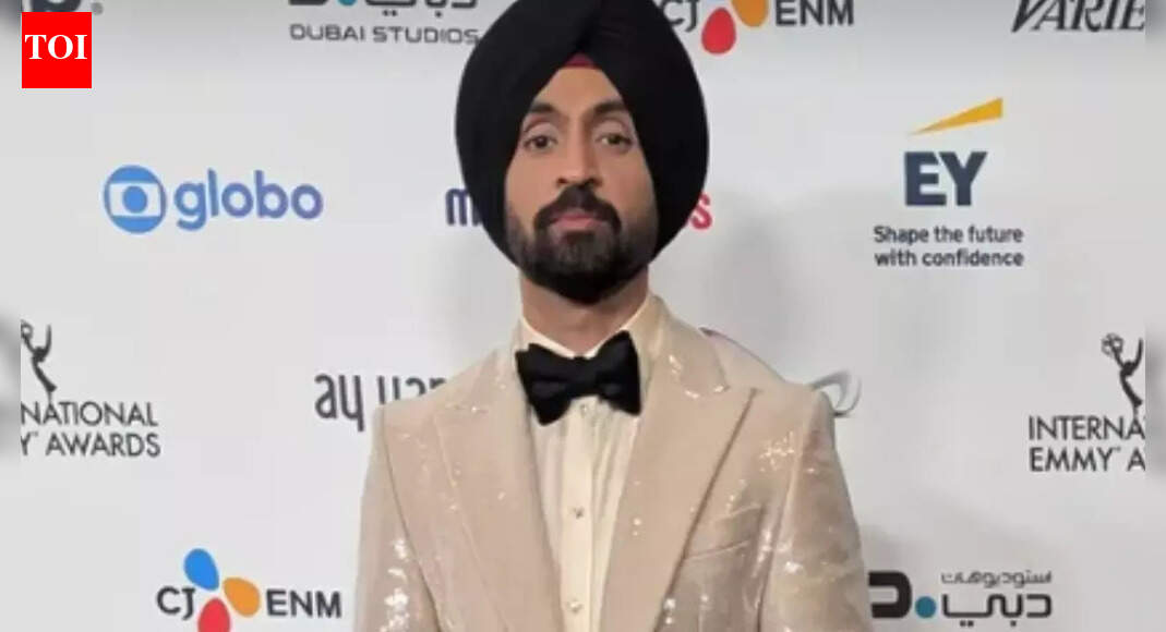 53rd International Emmy Awards: Diljit Dosanjh makes a style statement ...