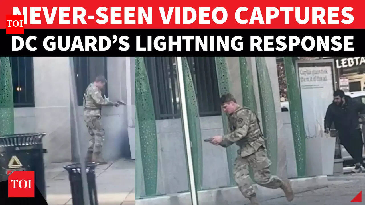 Unseen Footage Of DC Attack: Guard’s Split-Second Move in DC Shooting ...