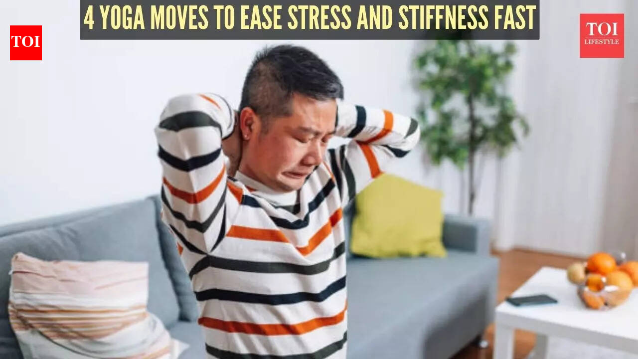 Stressed and stiff? 4 yoga moves for instant relief