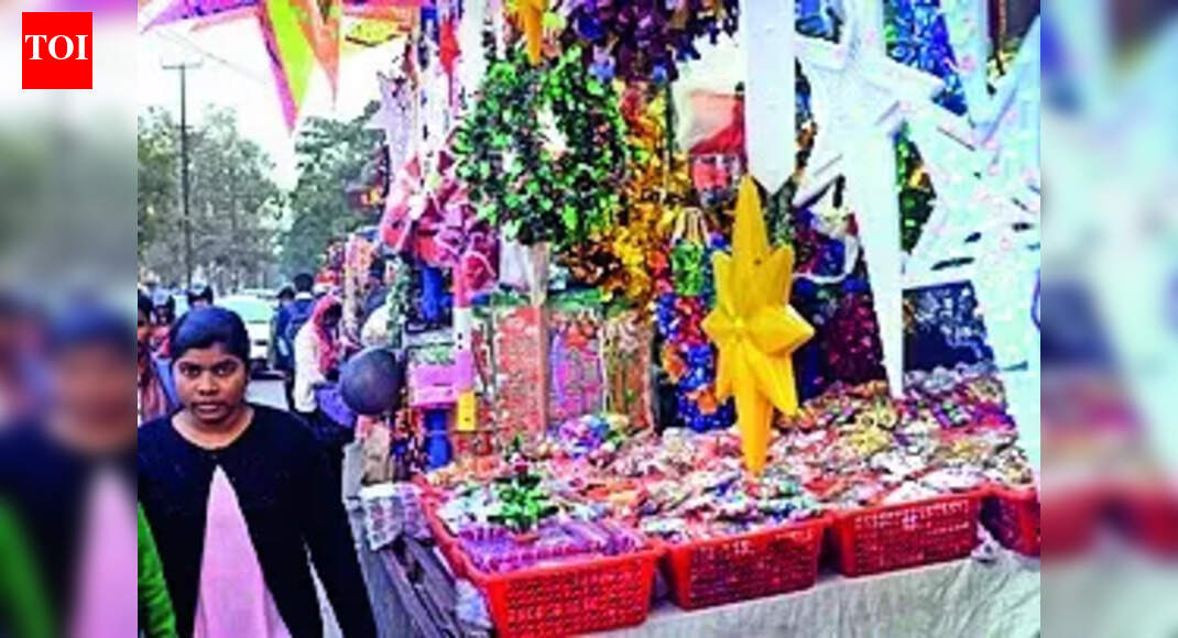 Ranchi markets slip into Yuletide spirit | Ranchi News - The Times of India