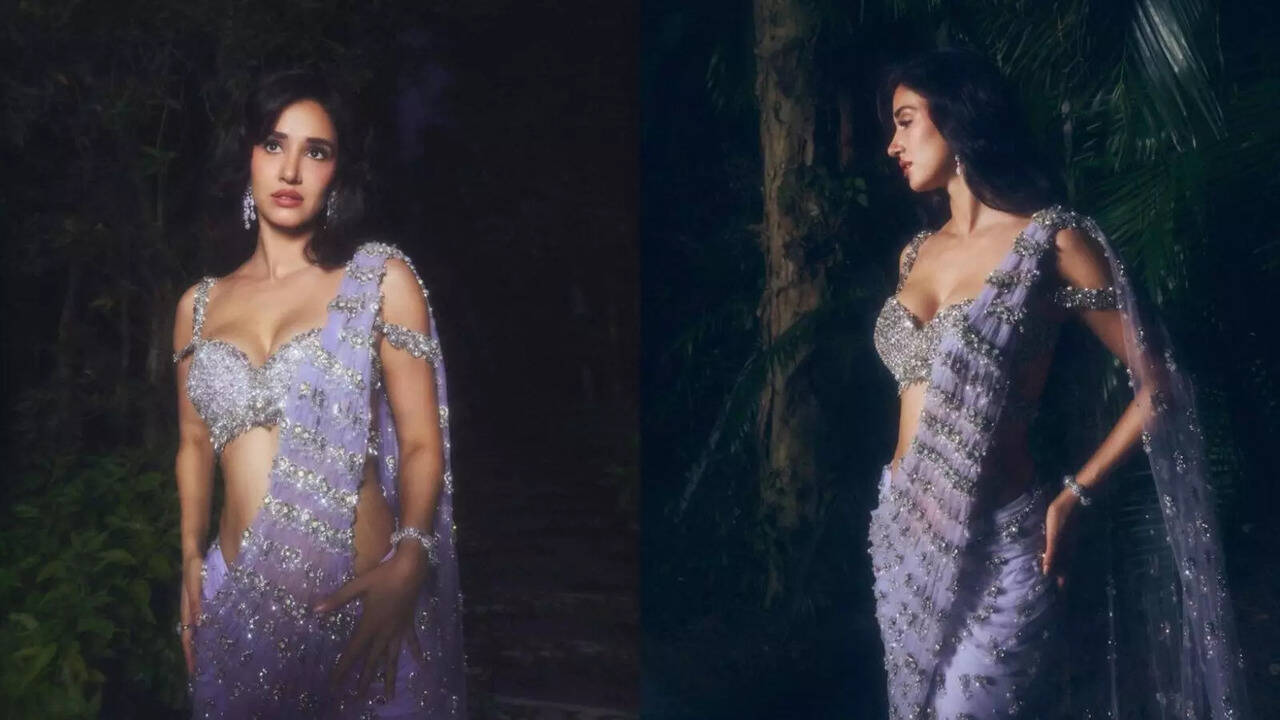 Disha Patani Turns Up the Glam Factor in Stunning Saree Shoot