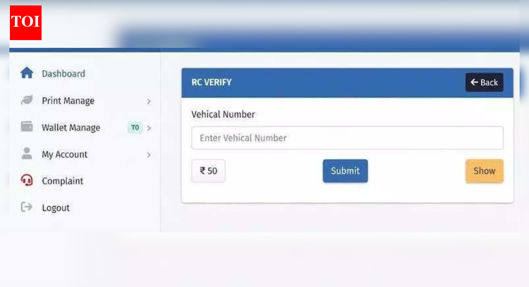 Vehicle RCs on sale: Anyone can download without verification for Rs 50 ...