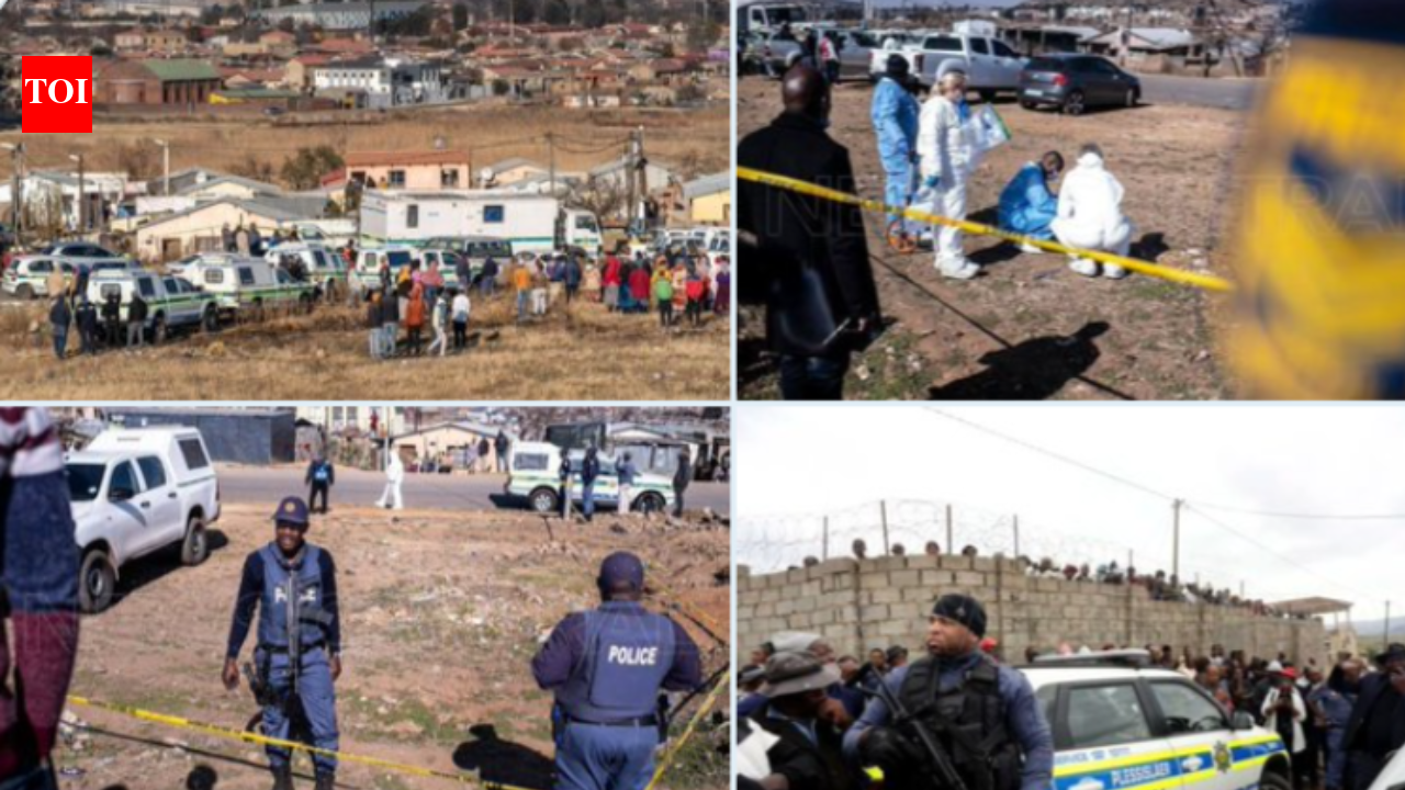 South Africa shooting: Gunmen arrive in two vehicles and begin firing ...