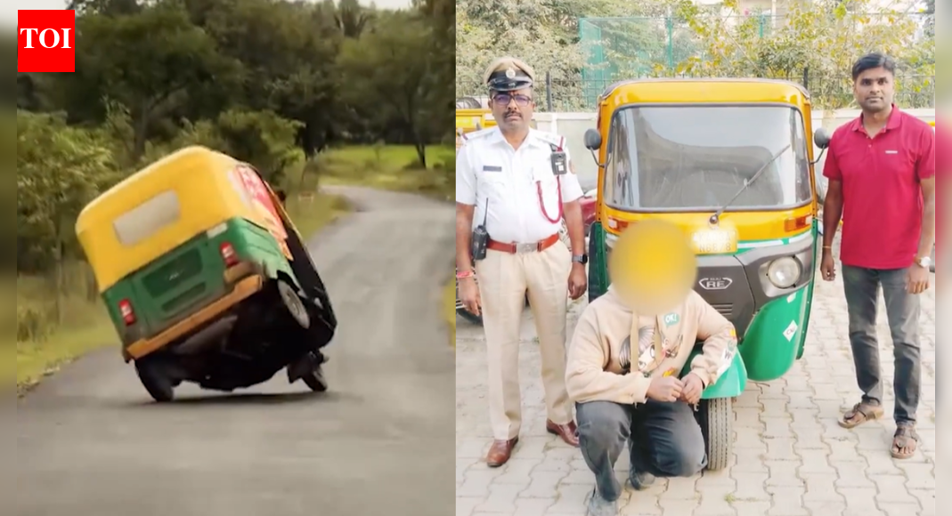 Watch: Auto driver booked for performing wheelie stunt, uploading video ...