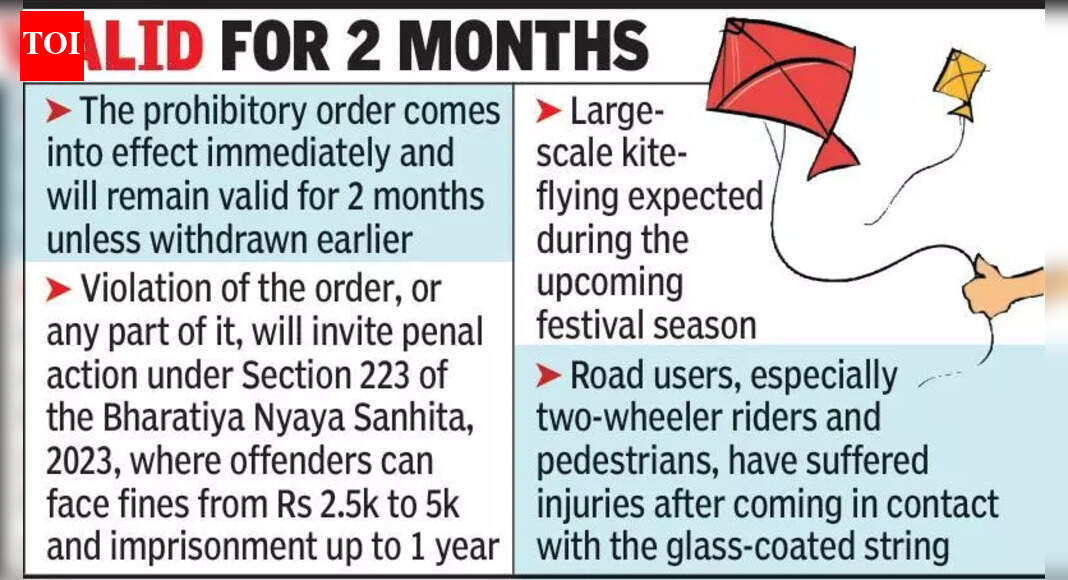 New prohibitory order bans Chinese manjha ahead of fest | Bhopal News ...