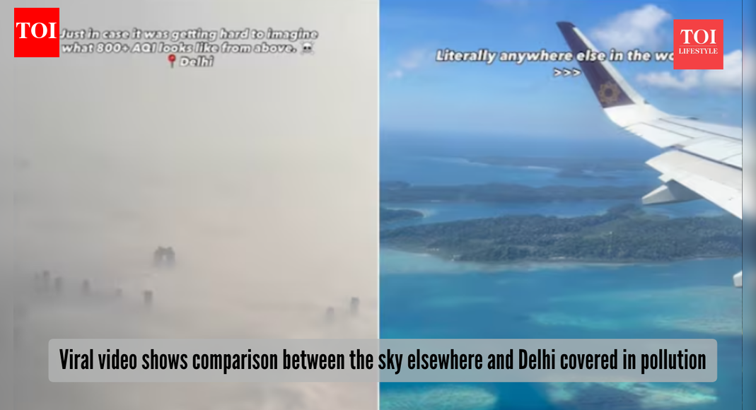 Viral aerial video: Shocking bird's-eye view shows Delhi drenched in ...