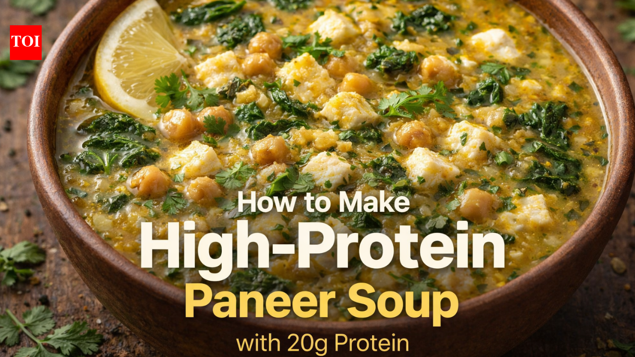 How to make high-protein Paneer Soup with20g protein