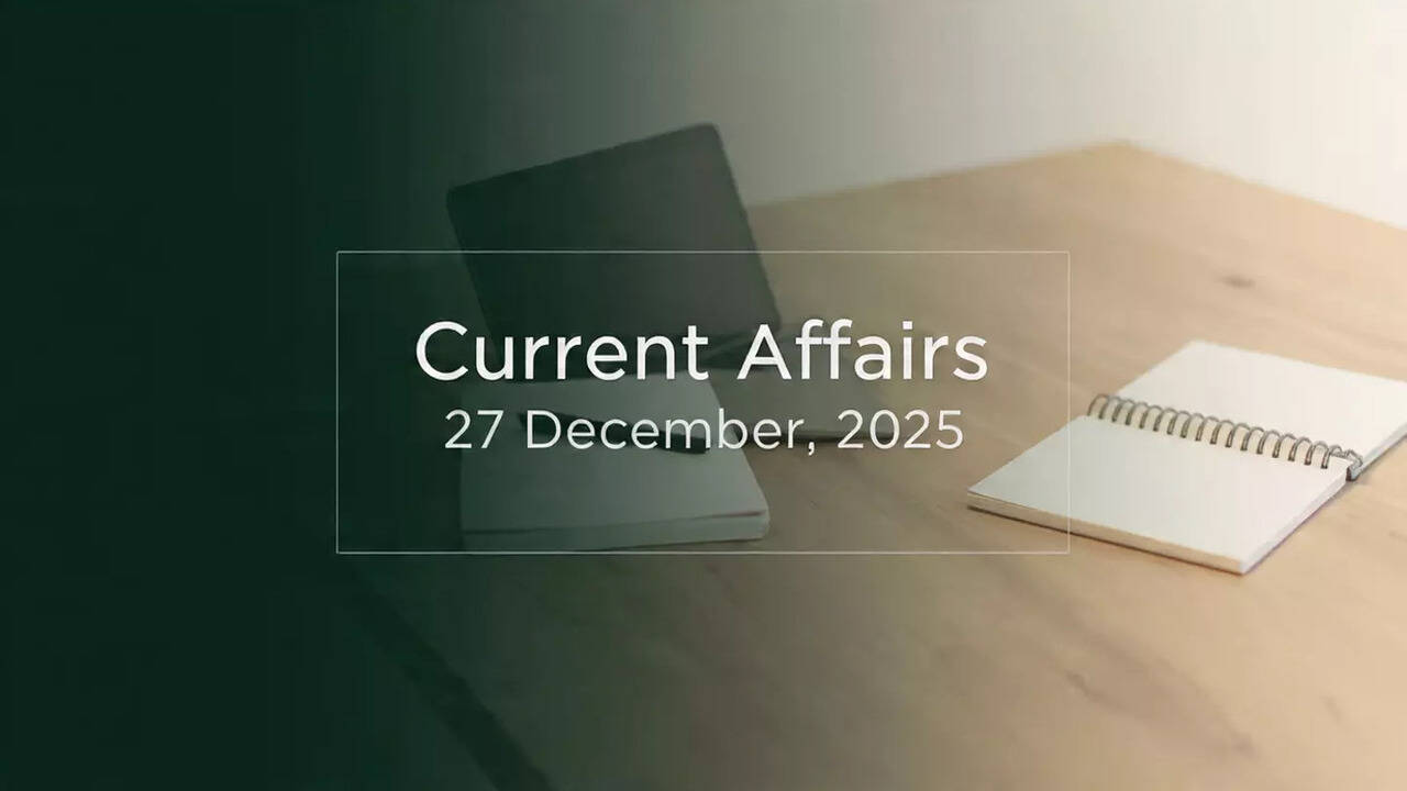Current Affairs Quiz Today 27 December 2025 Latest GK general knowledge ...