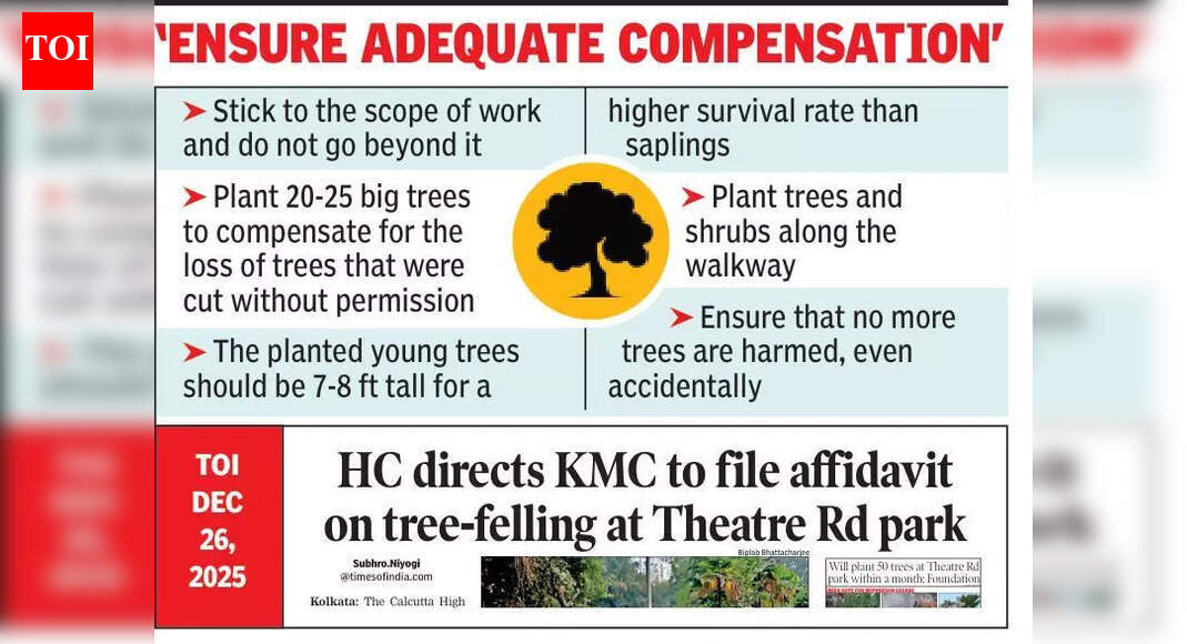 KMC asks agency to speed up tree-planting at Theatre Rd park | Kolkata ...