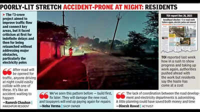 Danger lurks in dark: Dilemma over jutting poles hangs on riders’ heads ...