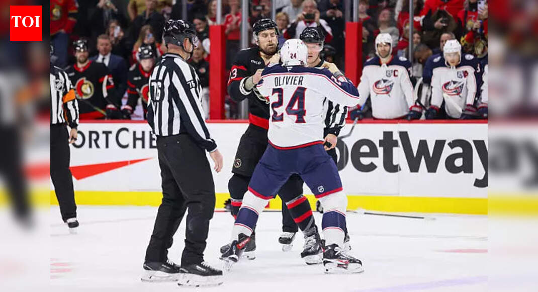 Kurtis MacDermid and Mathieu Olivier spark brief heavyweight clash ...
