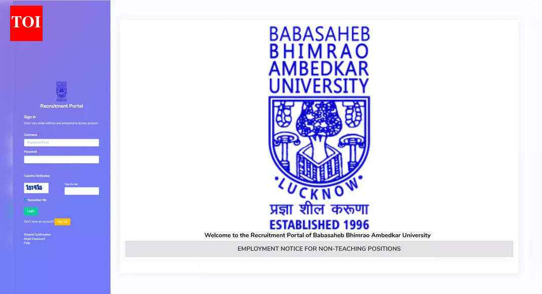 BBAU non-teaching recruitment 2025: Last date today to apply for LDC ...