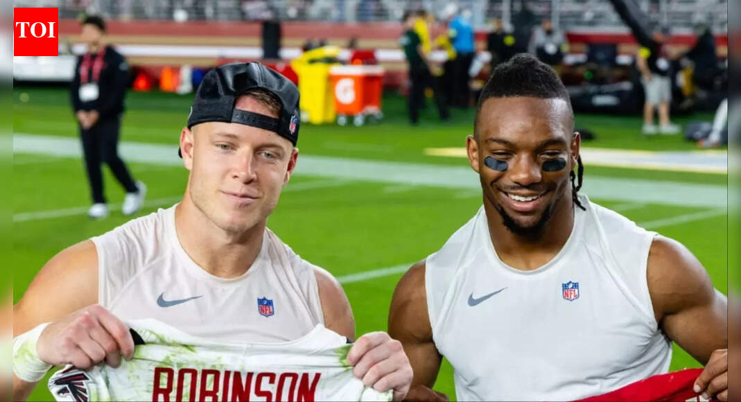 Bijan Robinson and Christian McCaffrey’s friendship is marked by social ...