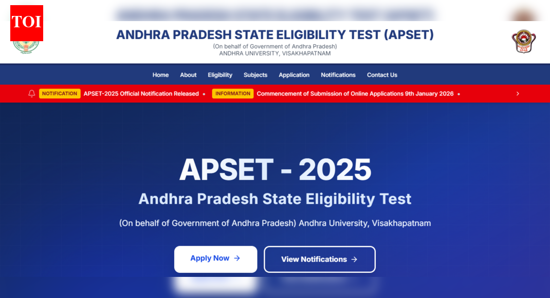 APSET 2025 notification released: Check registration schedule, exam ...