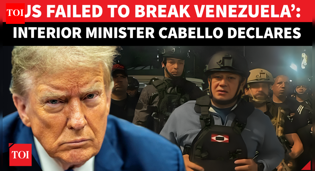 'Venezuela Will Overcome Trump’s Invasion’: Second-In-Command Cabello ...