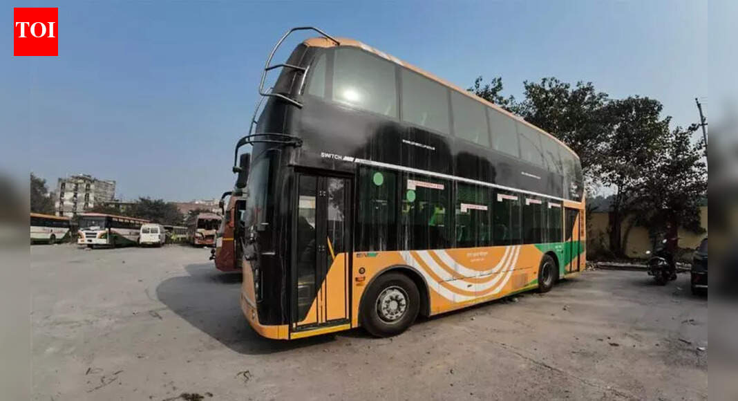 1st double-decker bus to roll out in a month, may link Gaur Chowk-Pari Chowk | Noida News - The ...