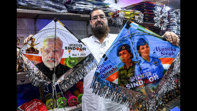 Kites themed on Op Sindoor in demand this year | Ranchi News - The ...