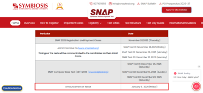 SNAP 2025 result declared: Check direct link and how to download ...