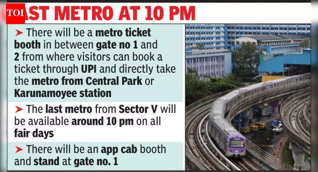 Metro ticket booth, app cab zone at book fair | Kolkata News - The ...