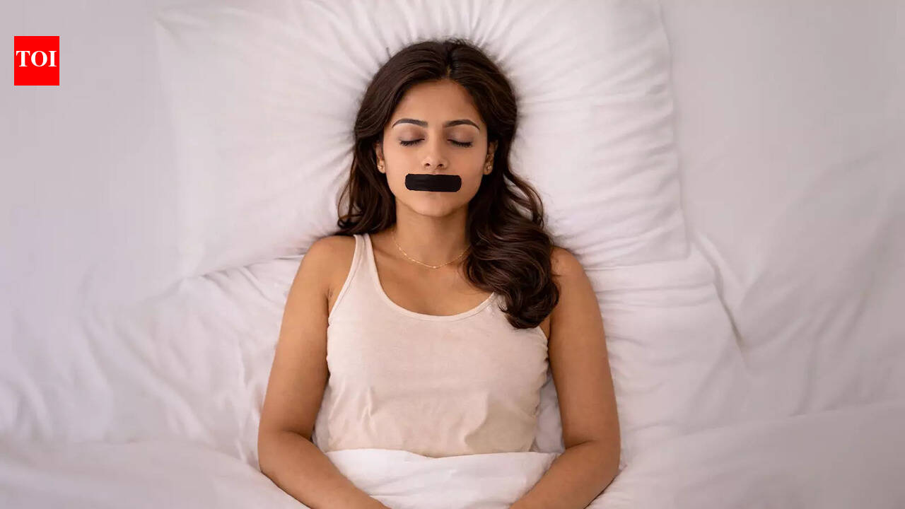 Why taping your mouth before sleeping is suddenly a trend - The Times ...