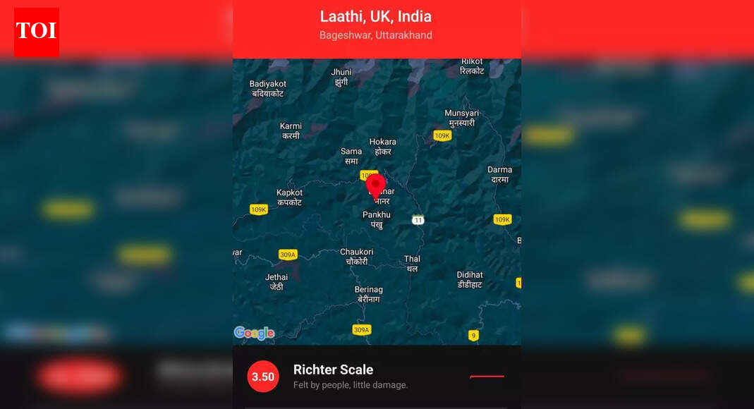 Earthquake tremors felt in Bageshwar, Pithoragarh | Dehradun News - The ...