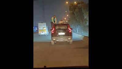 Six perform stunts on moving car in Gurgaon, held after clip goes viral ...