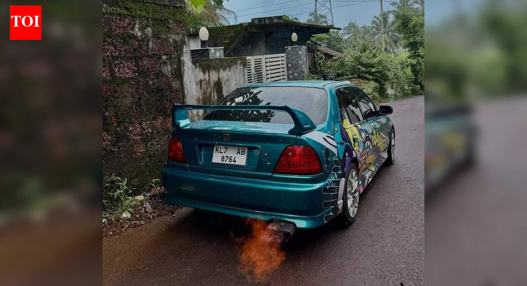 Modified trouble: Kerala student’s flame-spitting car draws Rs 1.1L ...