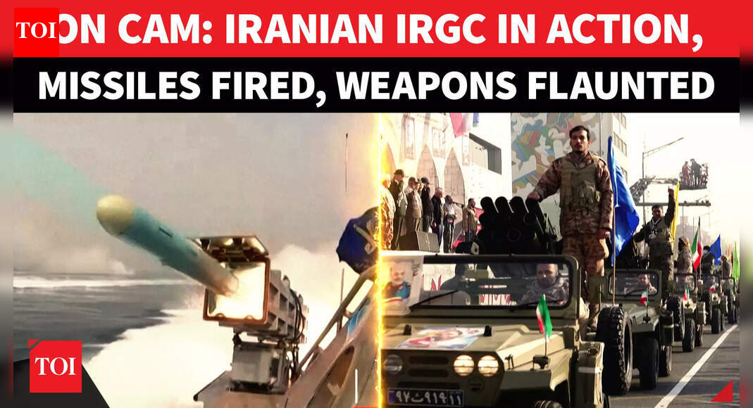 ON CAM: Iran Releases Footage Of Missile Fire, IRGC Parade In Big ...