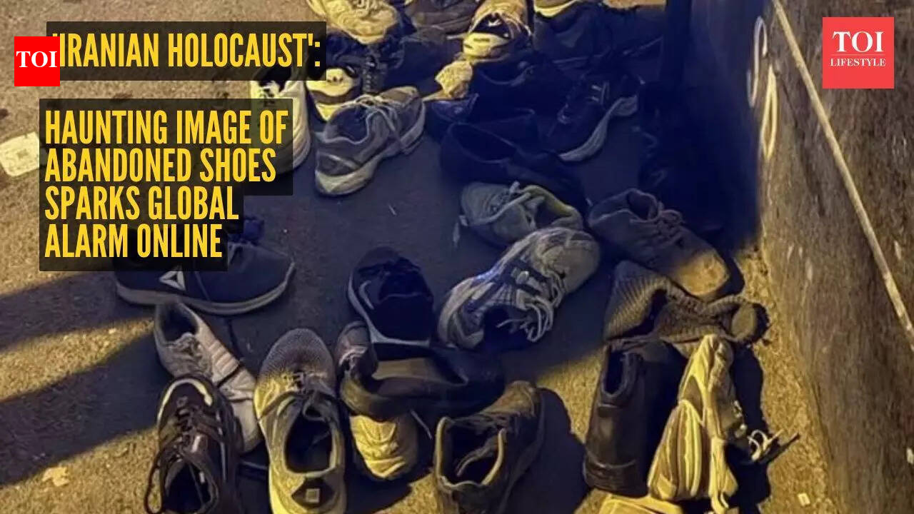 'Iranian Holocaust': Haunting image of abandoned shoes sparks global ...