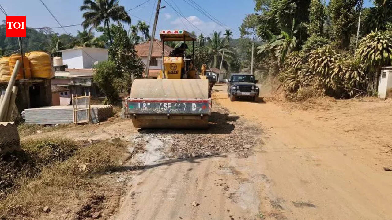 Cheyyandane villagers stop road asphalting over poor quality work ...