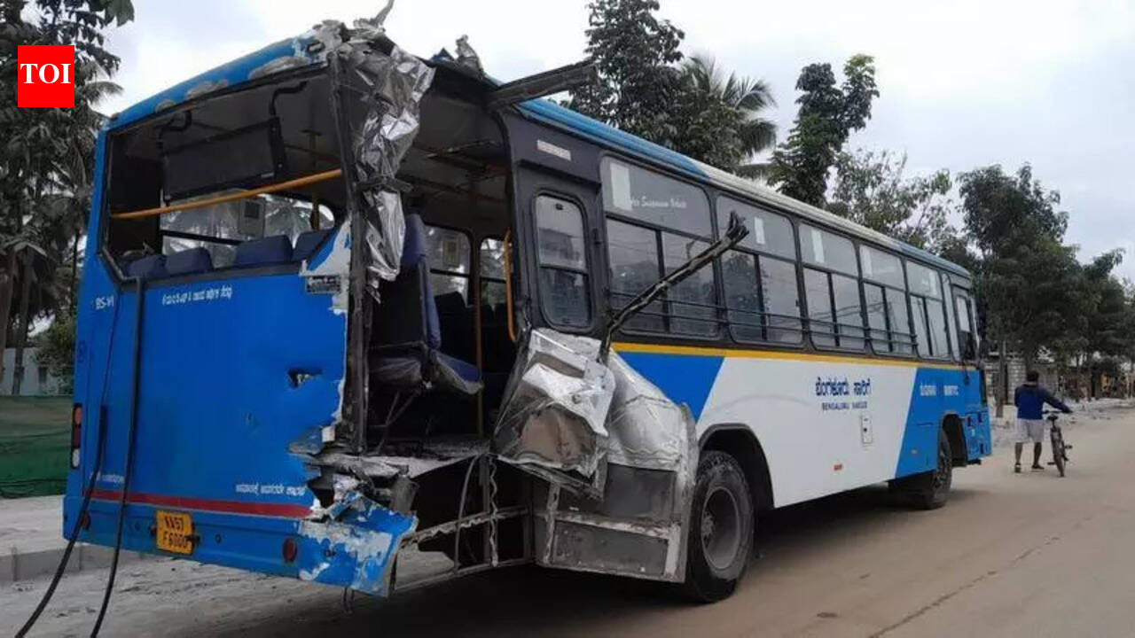 Superfast train rams reversing bus in Bengaluru; conductor injured ...
