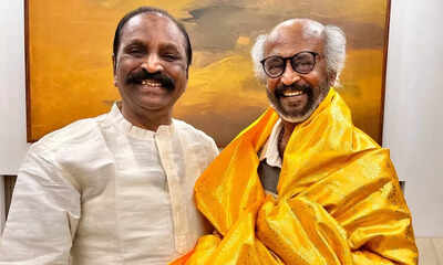 Rajinikanth meets Vairamuthu; veteran lyricist hints at celebration in ...