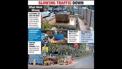 Erratic streetlight work by NMC triggers bottleneck on VIP Road ...
