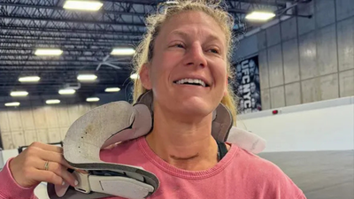 Kayla Harrison shows neck surgery scar after UFC exit as Amanda Nunes ...