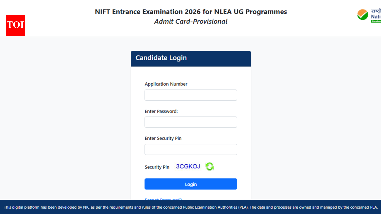 NTA releases NIFTEE admit card 2026 at exams.nta.nic.in: Direct link to ...