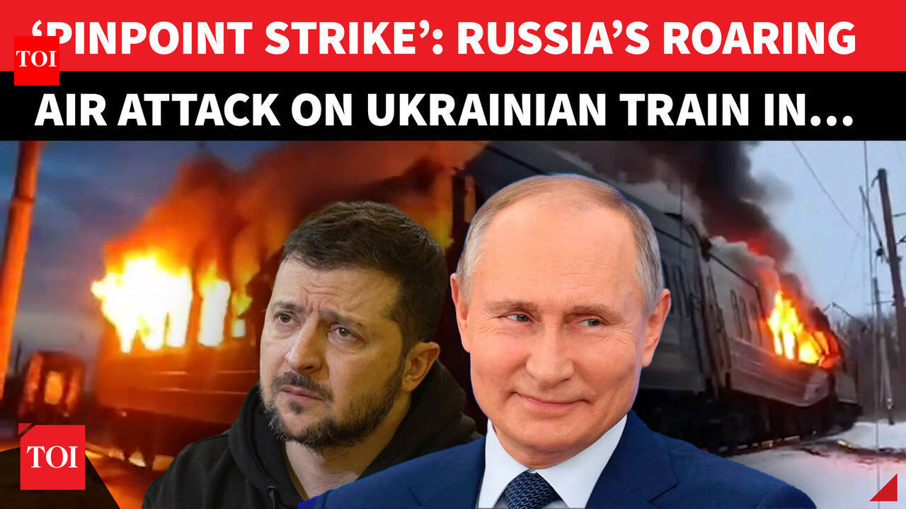 ‘Minute To Escape’: Russian Drones Strike Ukrainian Train, Killing ...