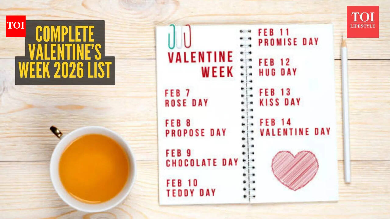 Valentine's Week Full List 2026: Rose Day to Kiss Day, here is the ...