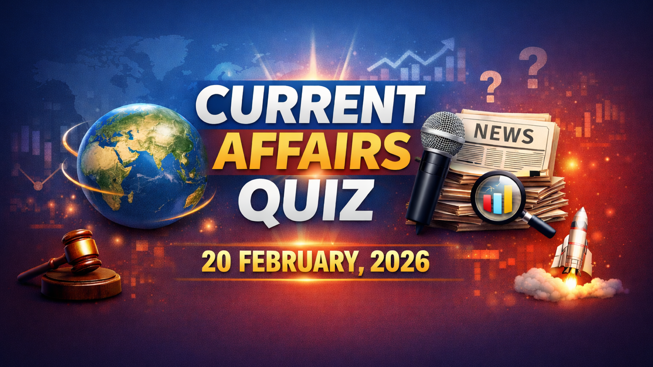 GK Quiz Today 20 February 2026 Latest Current Affairs Questions Answers ...